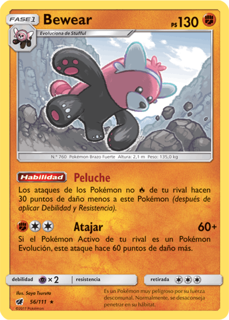 Bewear (Invasión Carmesí TCG) - WikiDex, la enciclopedia Pokémon