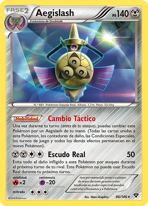 Aegislash (XY 86 TCG) - WikiDex, la enciclopedia Pokémon