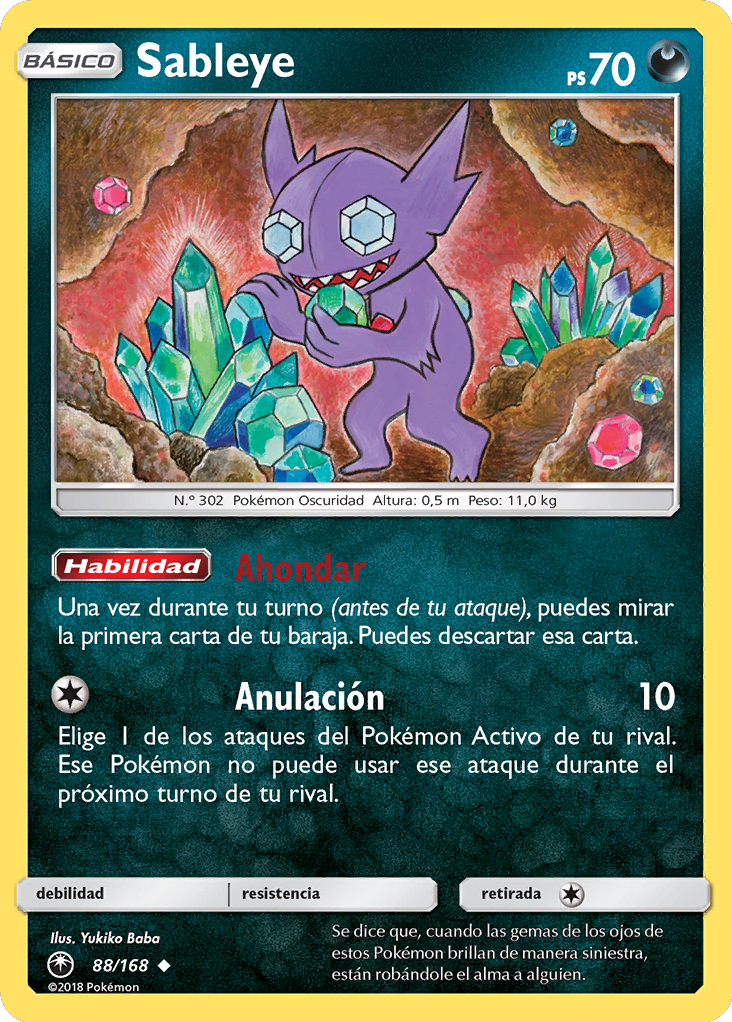 Sableye (Tormenta Celestial TCG) - WikiDex, la enciclopedia Pokémon
