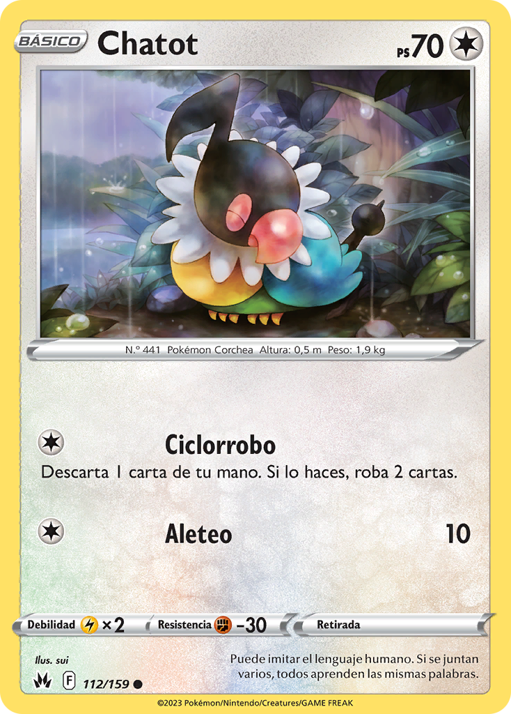 Chatot (Cenit Supremo TCG) - WikiDex, la enciclopedia Pokémon