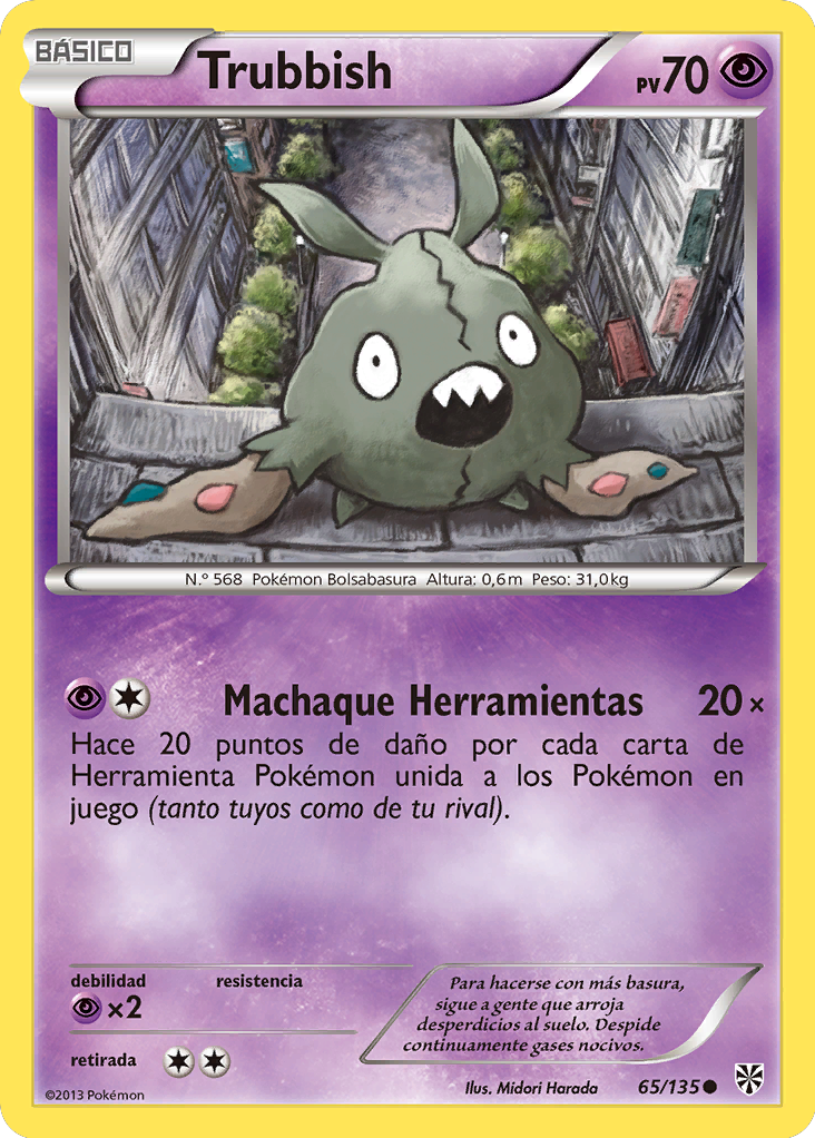 Trubbish (Tormenta Plasma 65 TCG) - WikiDex, la enciclopedia Pokémon