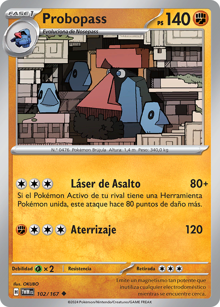 Probopass (Mascarada Crepuscular TCG) - WikiDex, la enciclopedia Pokémon