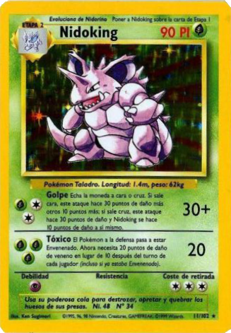 Nidoking (Base Set TCG) - WikiDex, la enciclopedia Pokémon