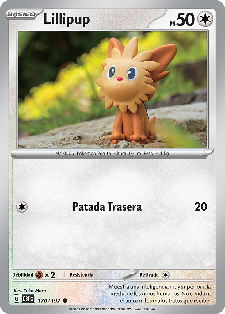 Lillipup (Llamas Obsidianas TCG) - WikiDex, la enciclopedia Pokémon