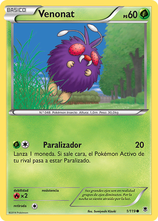 Venonat (Fuerzas Fantasmales TCG) - WikiDex, la enciclopedia Pokémon