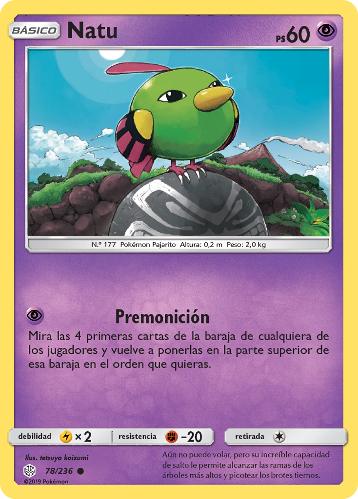 Natu (Eclipse Cósmico TCG) - WikiDex, la enciclopedia Pokémon
