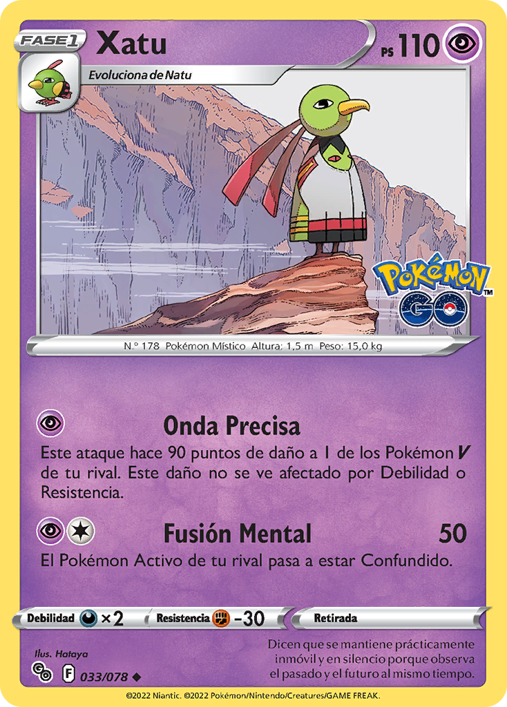 Xatu (Pokémon GO TCG) - WikiDex, la enciclopedia Pokémon