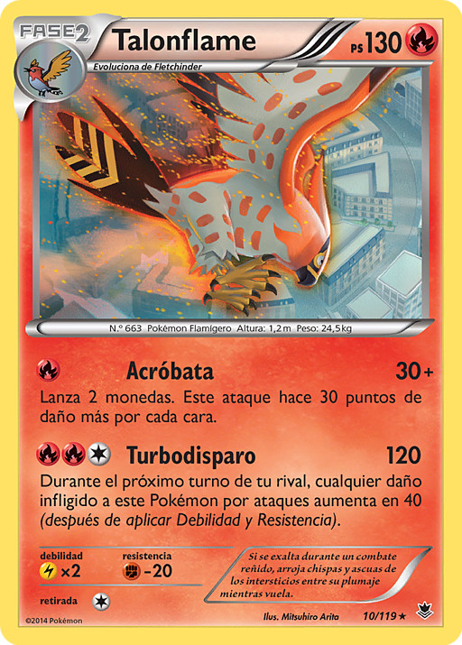 Talonflame (Fuerzas Fantasmales TCG) - WikiDex, la enciclopedia Pokémon