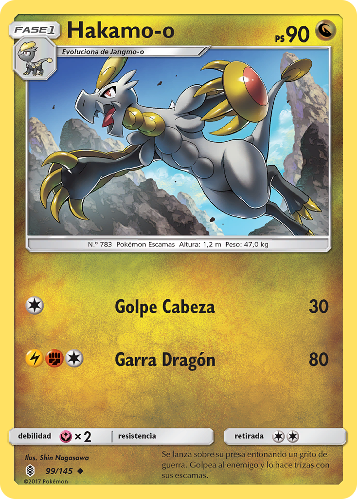 Hakamo-o (Albor de Guardianes TCG) - WikiDex, la enciclopedia Pokémon