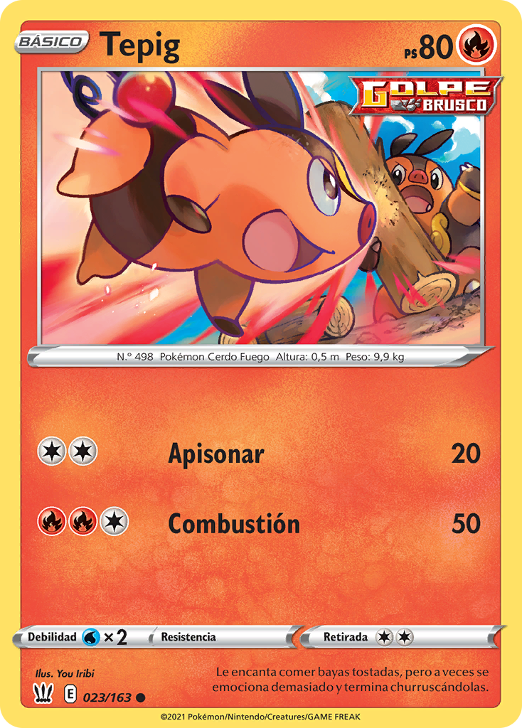 Tepig (Estilos de Combate TCG) - WikiDex, la enciclopedia Pokémon
