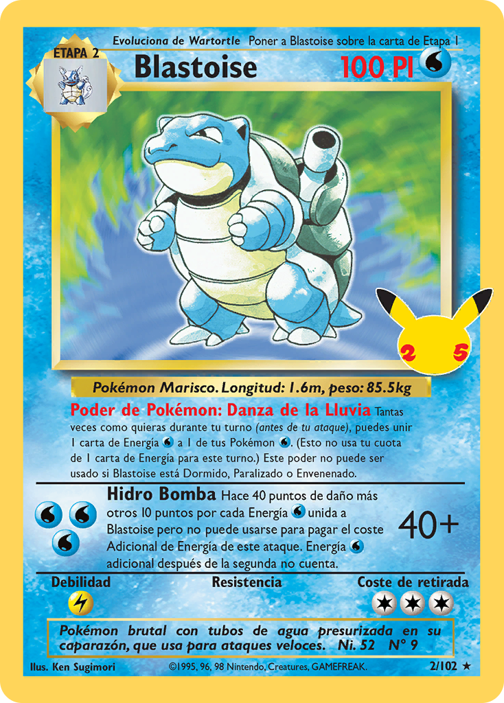 Blastoise (Base Set TCG) - WikiDex, la enciclopedia Pokémon