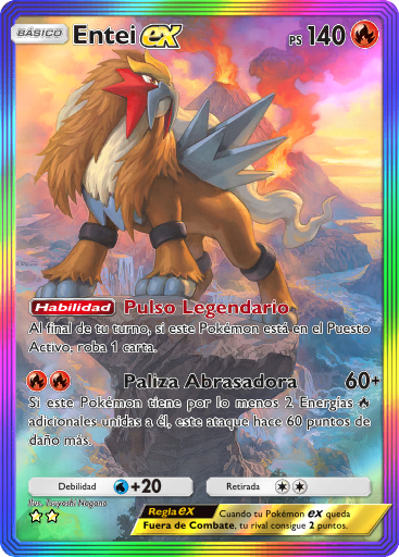 Entei ex (Manantial Oculto TCG Pocket) - WikiDex, la enciclopedia Pokémon