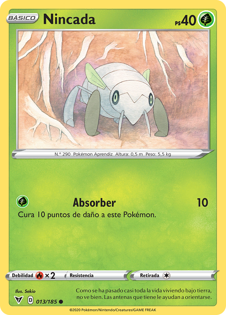 Nincada (Voltaje Vívido TCG) - WikiDex, la enciclopedia Pokémon