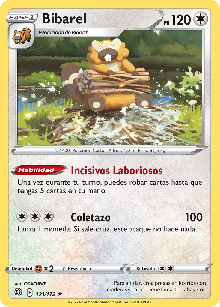 Bibarel (Astros Brillantes TCG) - WikiDex, la enciclopedia Pokémon