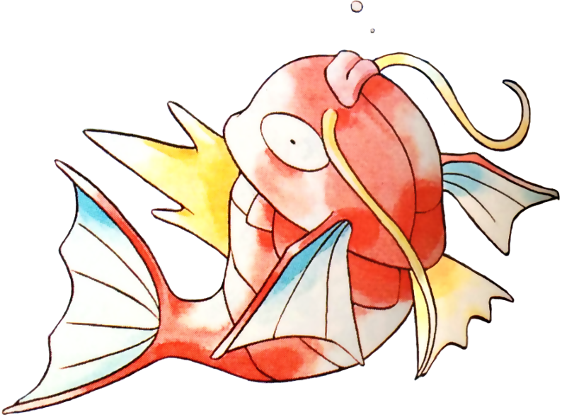 Archivo:Magikarp en la primera generación.png - WikiDex, la enciclopedia Pokémon