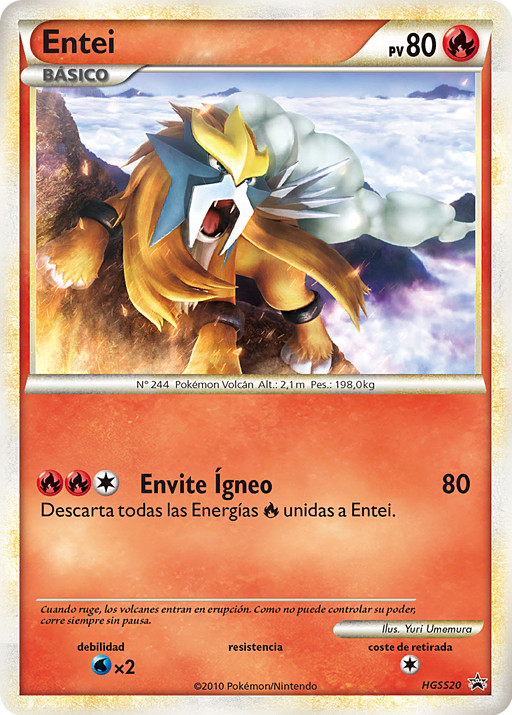 Entei (HGSS Promo 20 TCG) - WikiDex, la enciclopedia Pokémon