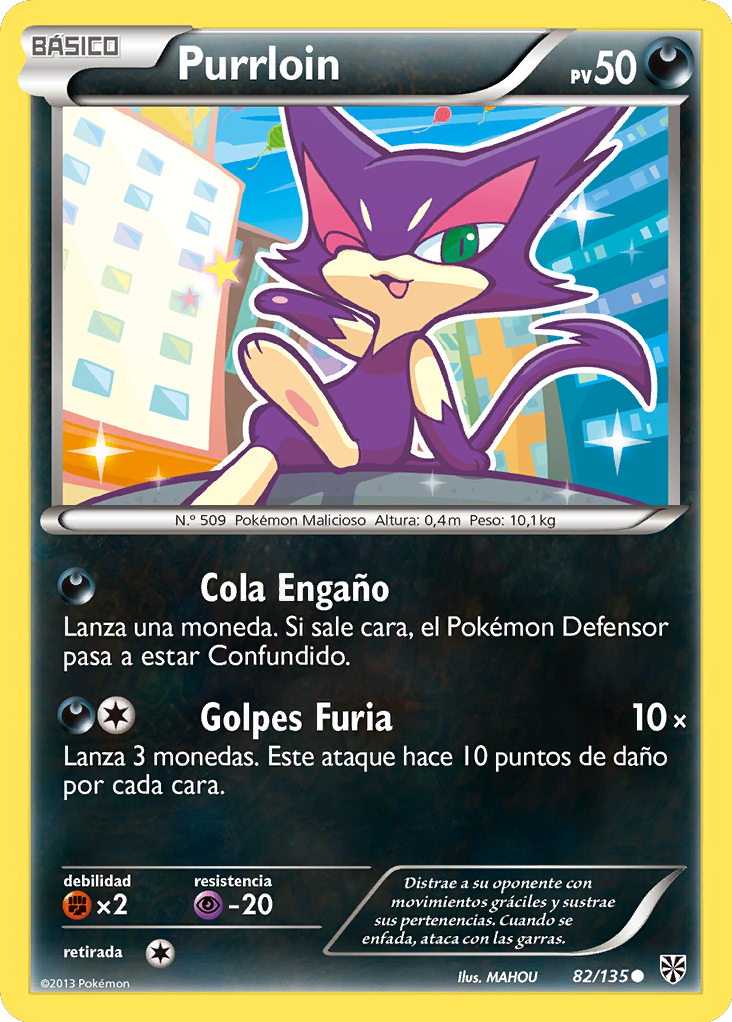 Purrloin (Tormenta Plasma 82 TCG) - WikiDex, la enciclopedia Pokémon