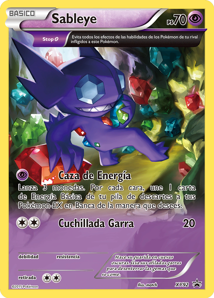 Sableye (XY Promo 92 TCG) - WikiDex, la enciclopedia Pokémon