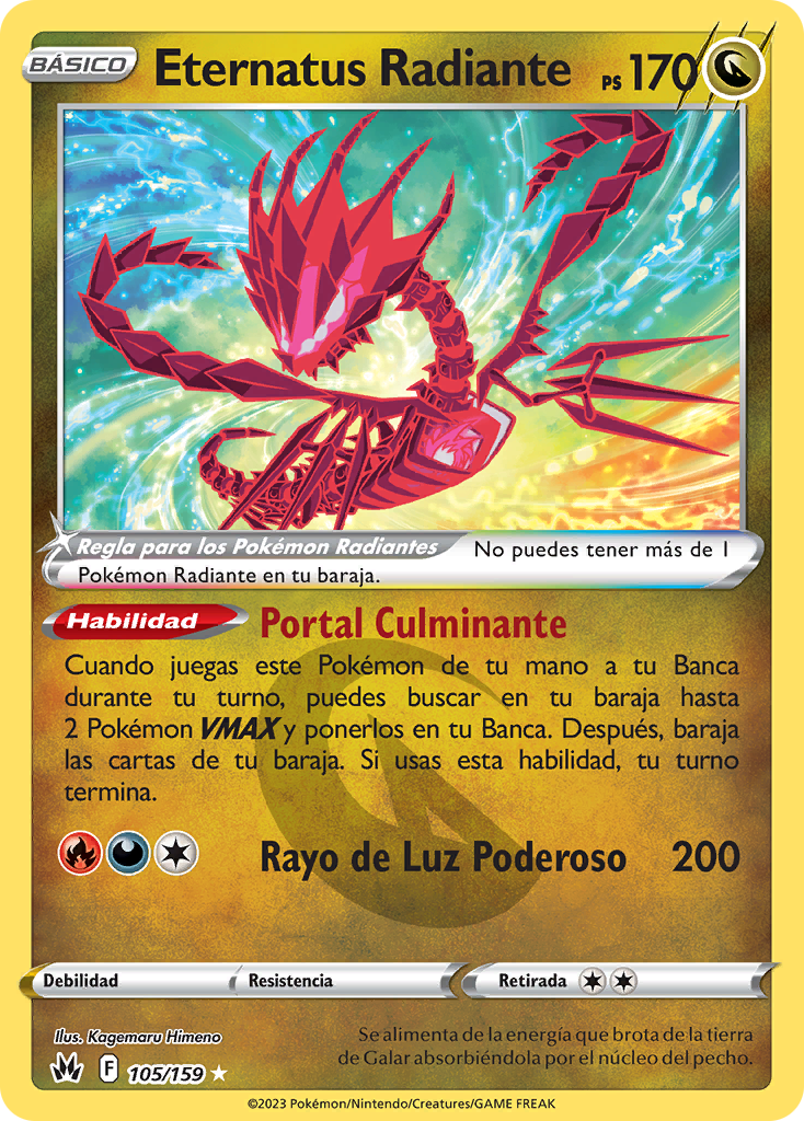 Eternatus Radiante Cenit Supremo TCG WikiDex La Enciclopedia Pok mon