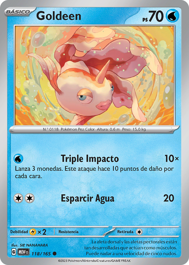 Goldeen (151 TCG) - WikiDex, la enciclopedia Pokémon