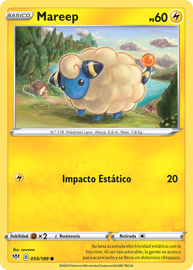 Mareep (Oscuridad Incandescente TCG) - WikiDex, la enciclopedia Pokémon