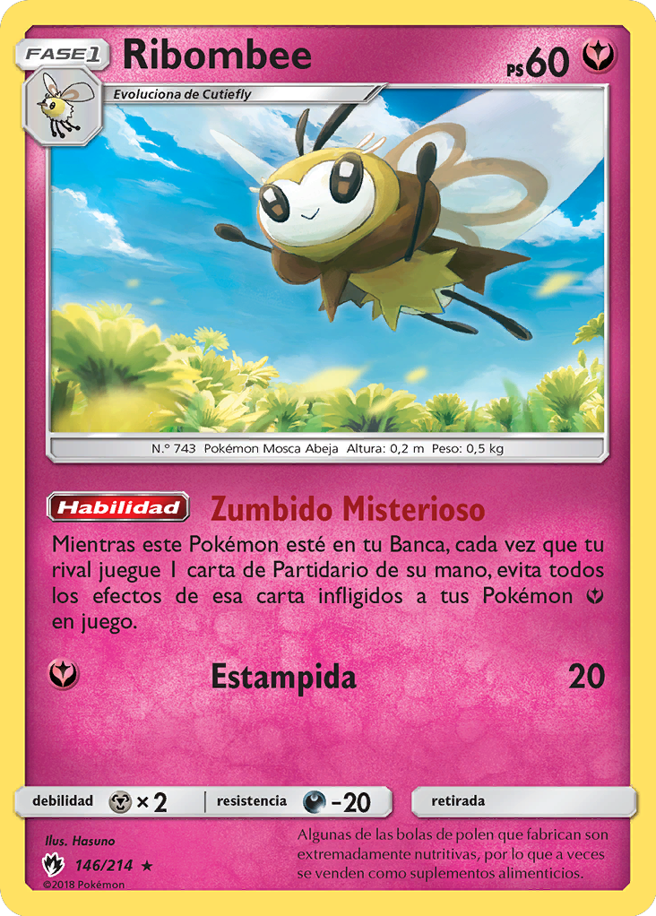 Ribombee (Truenos Perdidos TCG) - WikiDex, la enciclopedia Pokémon
