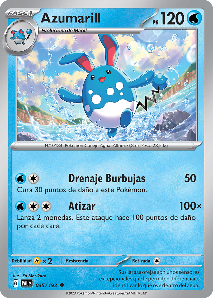 Azumarill (Evoluciones en Paldea TCG) - WikiDex, la enciclopedia Pokémon
