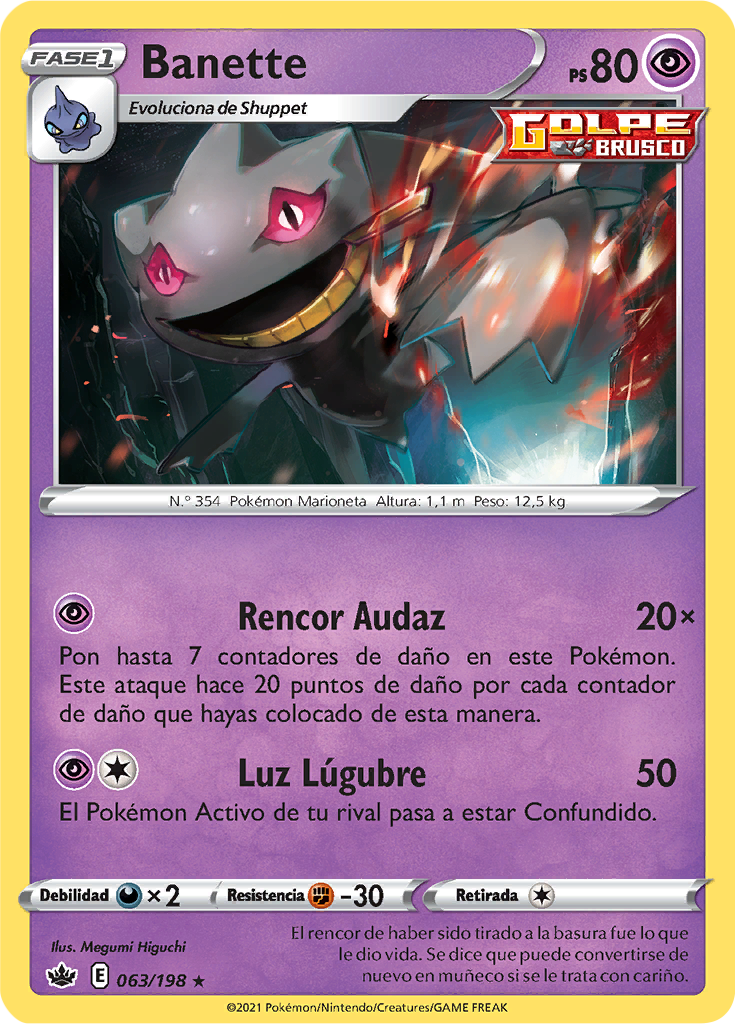 Banette (Reinado Escalofriante TCG) - WikiDex, la enciclopedia Pokémon