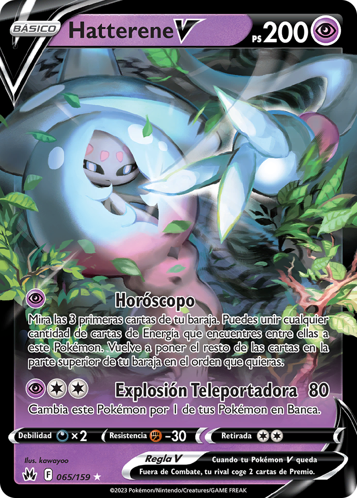 Hatterene V (Cenit Supremo TCG) - WikiDex, la enciclopedia Pokémon