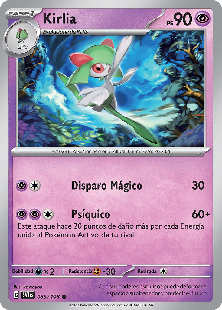 Kirlia (Escarlata y Púrpura TCG) - WikiDex, la enciclopedia Pokémon