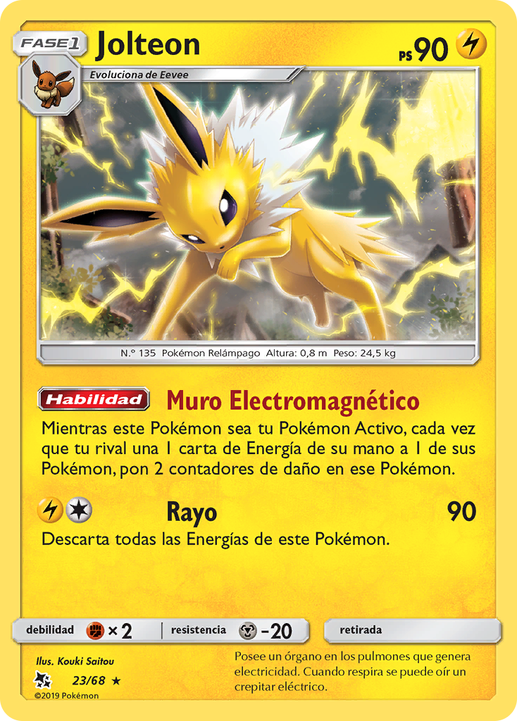 Jolteon (Destinos Ocultos TCG) - WikiDex, la enciclopedia Pokémon