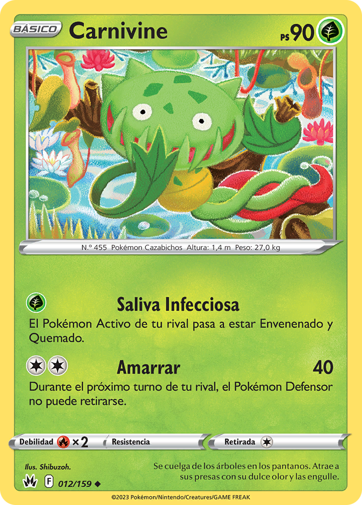 Carnivine (Cenit Supremo TCG) - WikiDex, la enciclopedia Pokémon