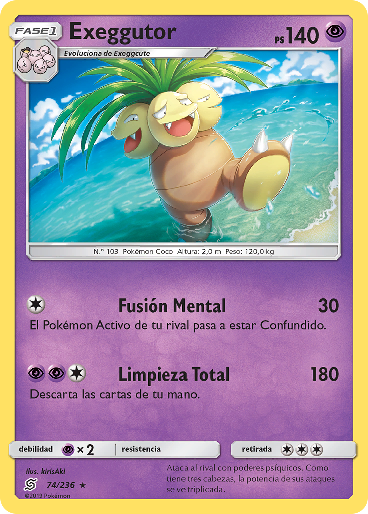Exeggutor (Mentes Unidas TCG) - WikiDex, la enciclopedia Pokémon