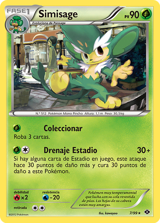 Simisage (Próximos Destinos TCG) - WikiDex, la enciclopedia Pokémon