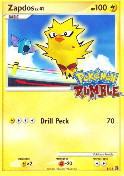Zapdos (Pokémon Rumble TCG) - WikiDex, la enciclopedia Pokémon