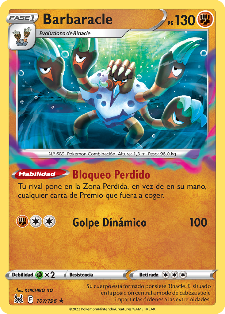 Barbaracle (Origen Perdido TCG) - WikiDex, la enciclopedia Pokémon