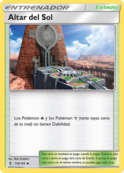 Altar del Sol (TCG) - WikiDex, la enciclopedia Pokémon