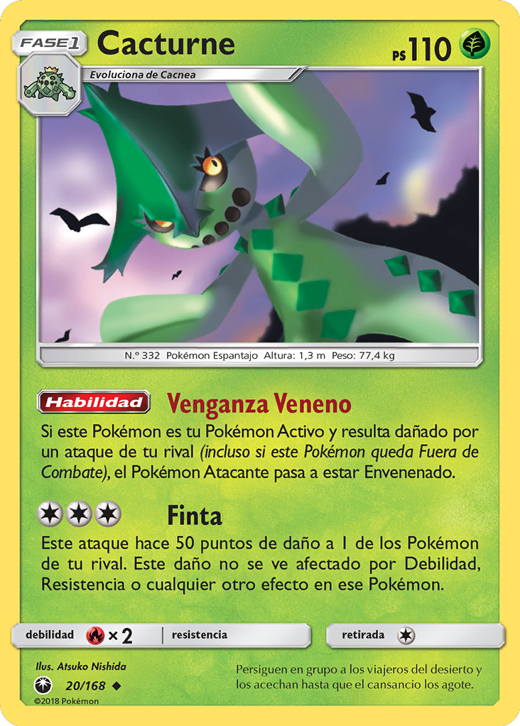 Cacturne (Tormenta Celestial TCG) - WikiDex, la enciclopedia Pokémon