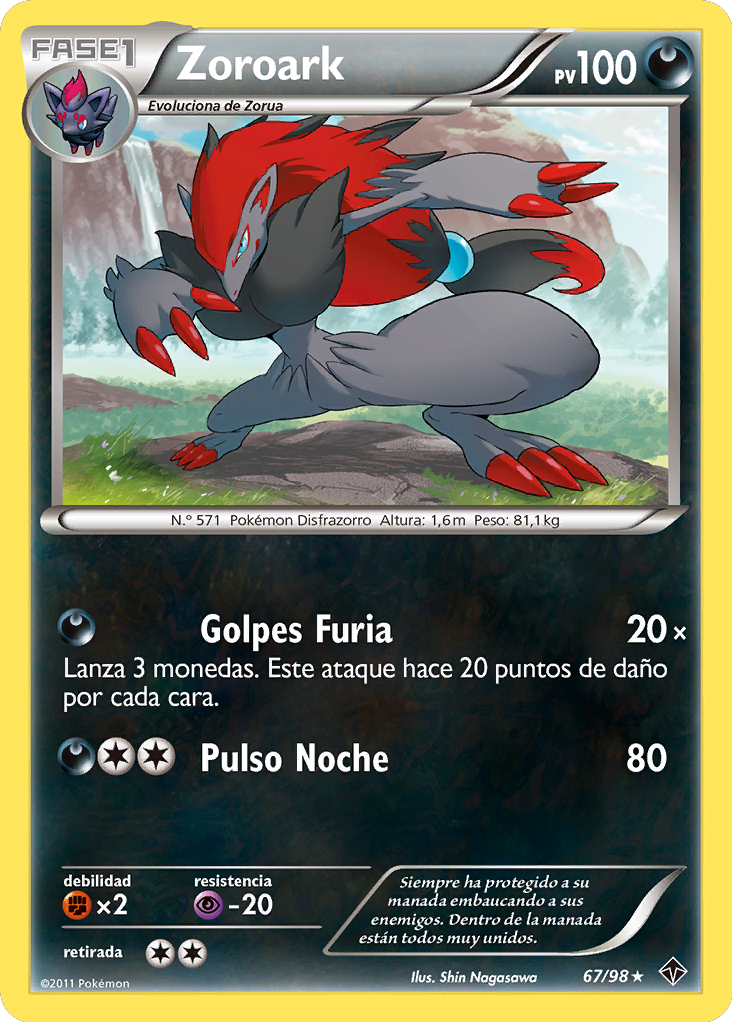 Zoroark (Fuerzas Emergentes TCG) - WikiDex, la enciclopedia Pokémon