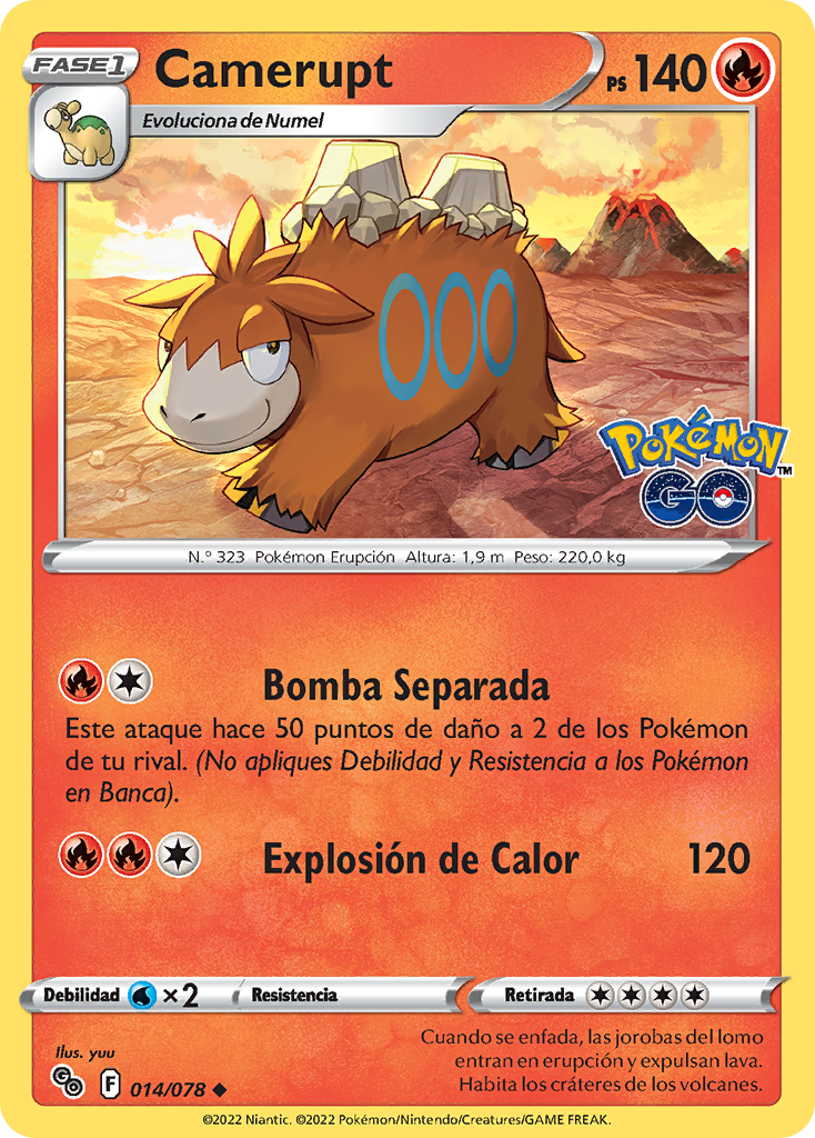 Camerupt (Pokémon GO TCG) - WikiDex, la enciclopedia Pokémon