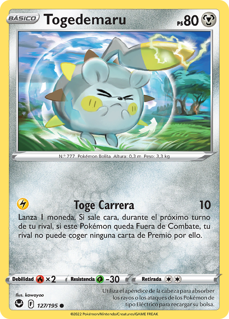 Togedemaru (Tempestad Plateada TCG) - WikiDex, la enciclopedia Pokémon