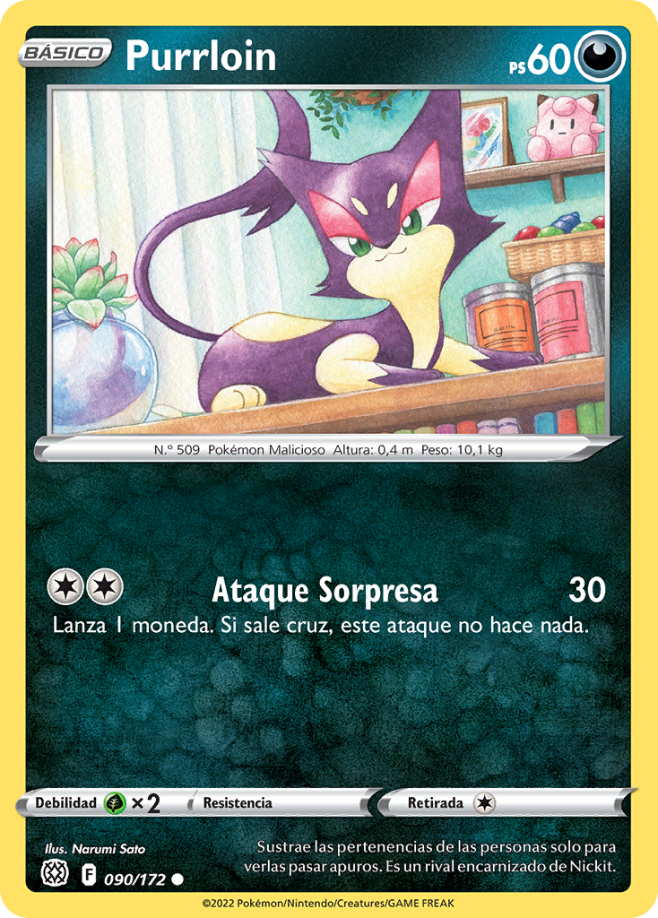 Purrloin (Astros Brillantes TCG) - WikiDex, la enciclopedia Pokémon