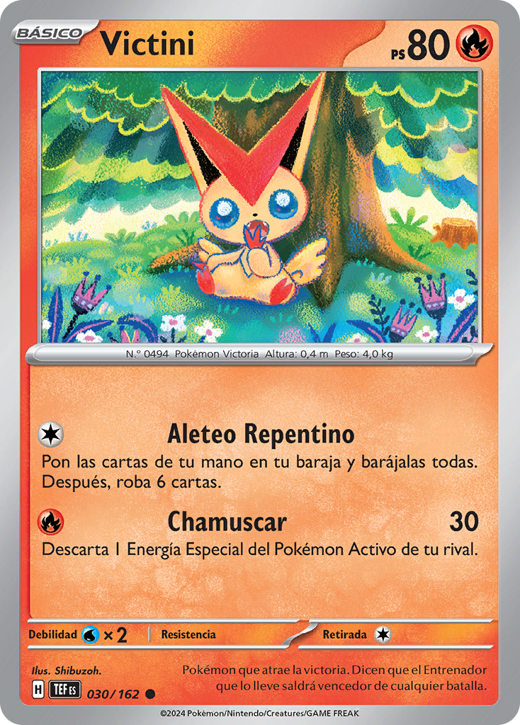Victini (Fuerzas Temporales TCG) - WikiDex, la enciclopedia Pokémon
