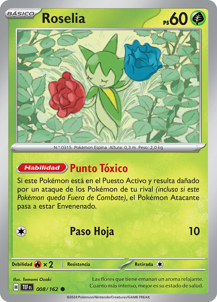 Roselia (Fuerzas Temporales TCG) - WikiDex, la enciclopedia Pokémon