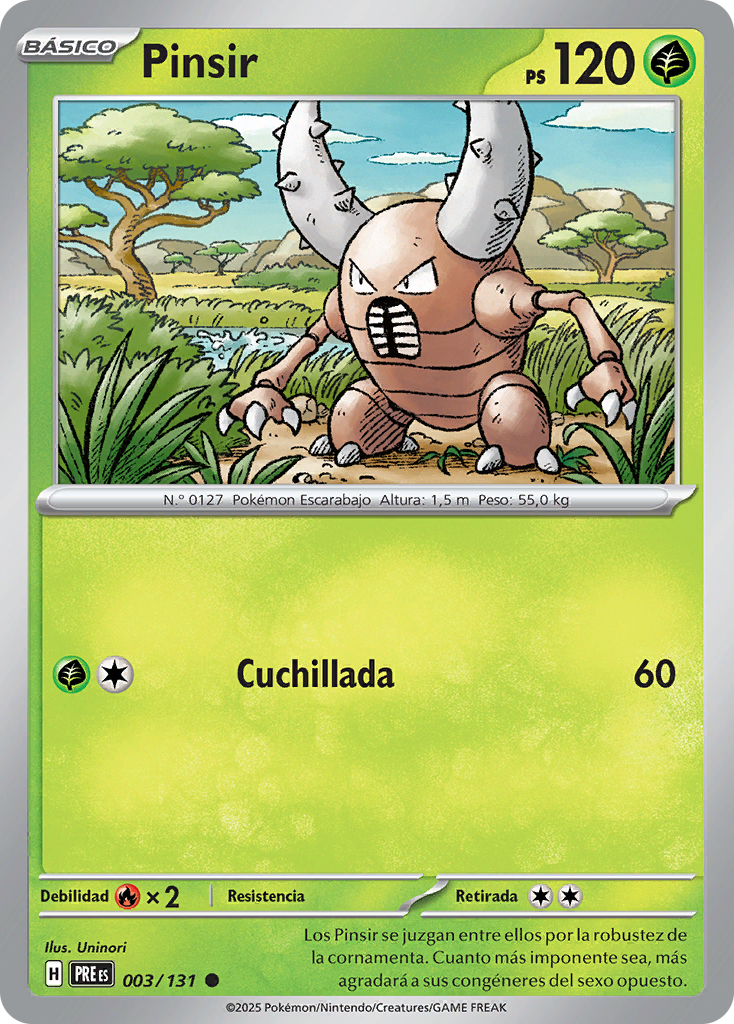 Pinsir (Evoluciones Prismáticas TCG) - WikiDex, la enciclopedia Pokémon
