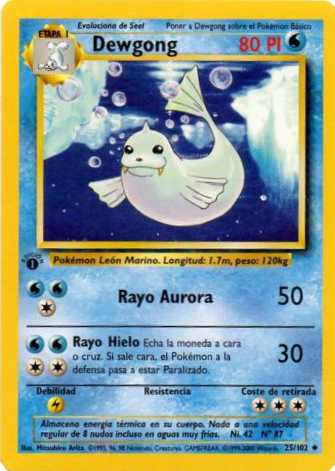 Dewgong (Base Set TCG) - WikiDex, la enciclopedia Pokémon