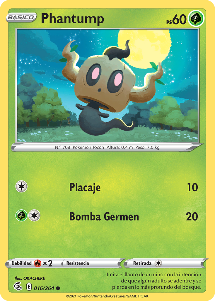 Phantump (Golpe Fusión TCG) - WikiDex, la enciclopedia Pokémon