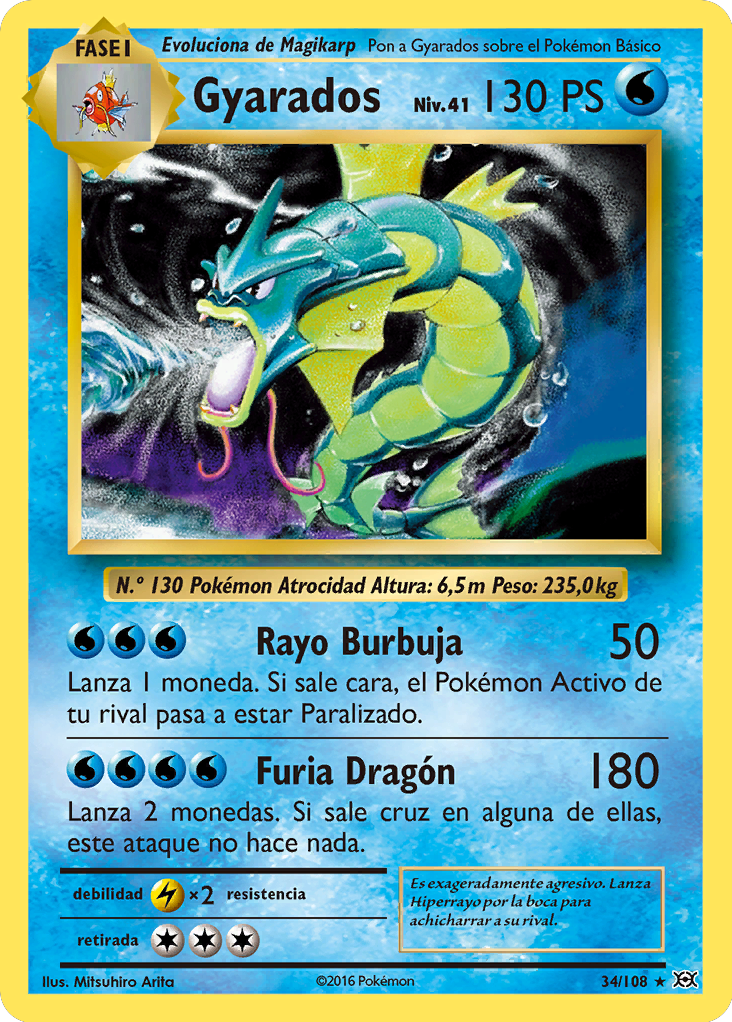 Gyarados (Evoluciones TCG) - WikiDex, la enciclopedia Pokémon