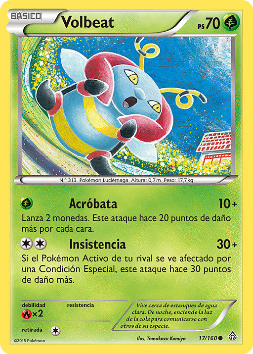 Volbeat (Duelos Primigenios TCG) - WikiDex, la enciclopedia Pokémon