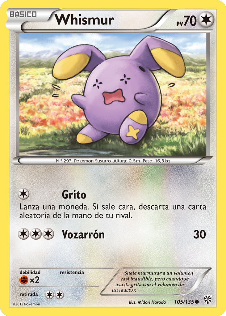 Whismur (Tormenta Plasma TCG) - WikiDex, la enciclopedia Pokémon
